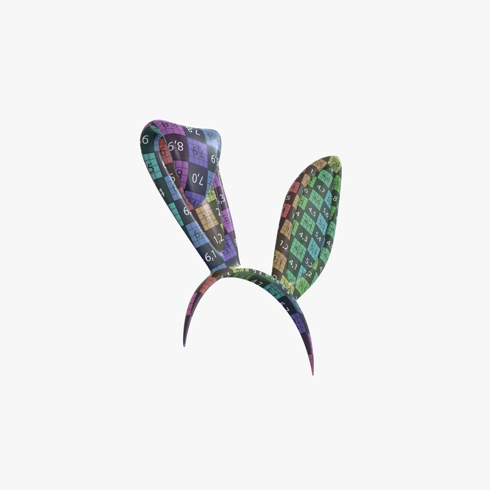 Headband Bunny Ears 3D model - Download Hats on 3DModels.org