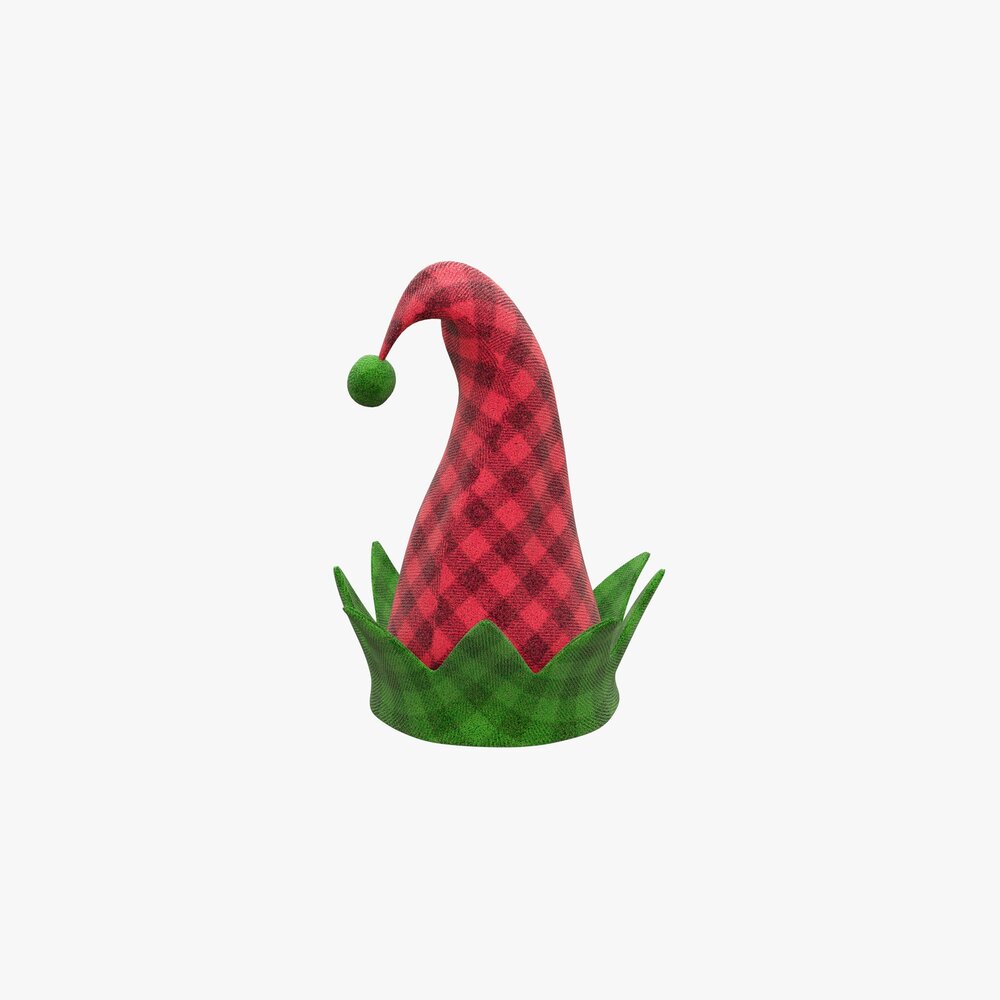 Elf Hat 3D model - Download Hats on 3DModels.org