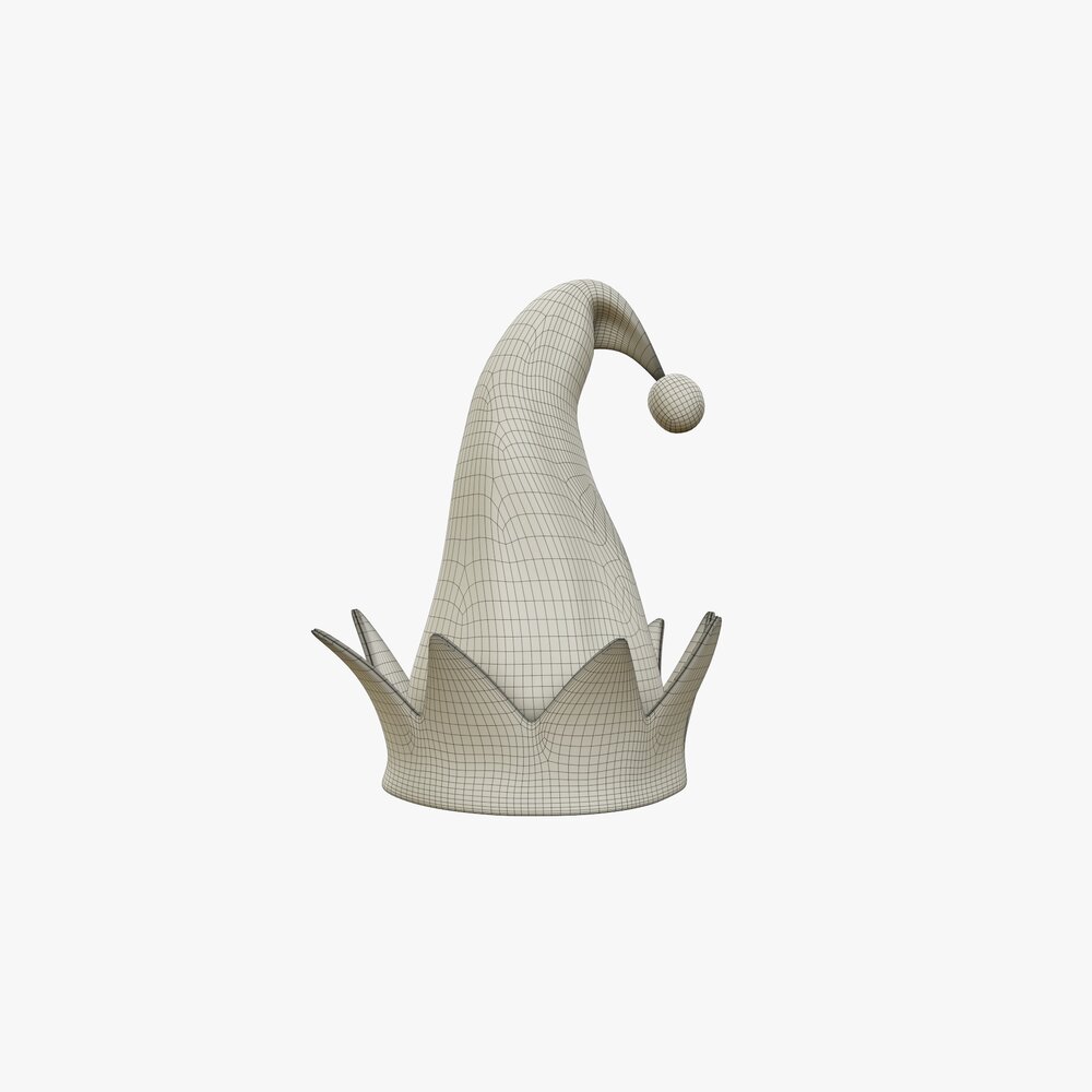 Elf Hat 3D model - Download Hats on 3DModels.org