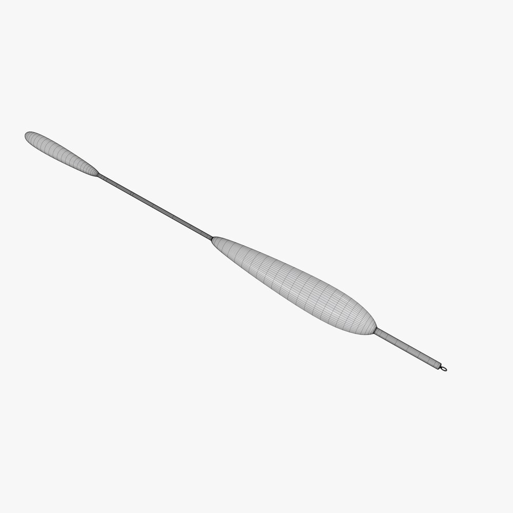 Wooden Fishing Float with Orange Tip 3D model - Download Hobbies on ...