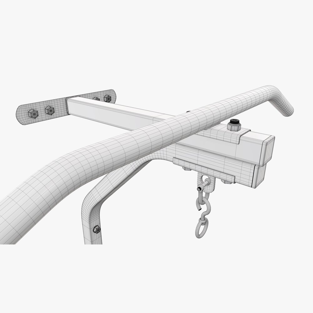 Fitness Pull-Up Bar 01 3D model - Download Sports Equipment on 3DModels.org