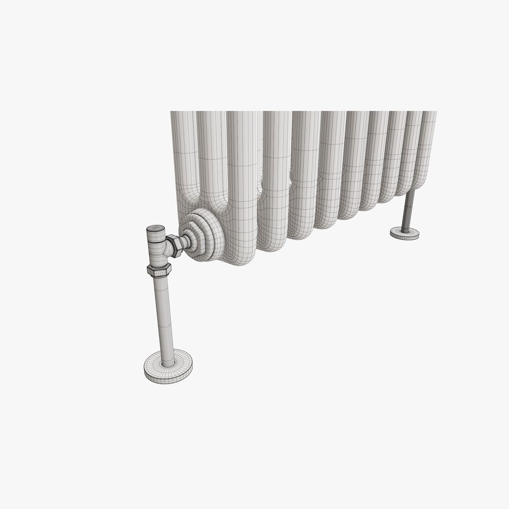 Horizontal Column Bare Radiator 03 3D model - Download Building ...