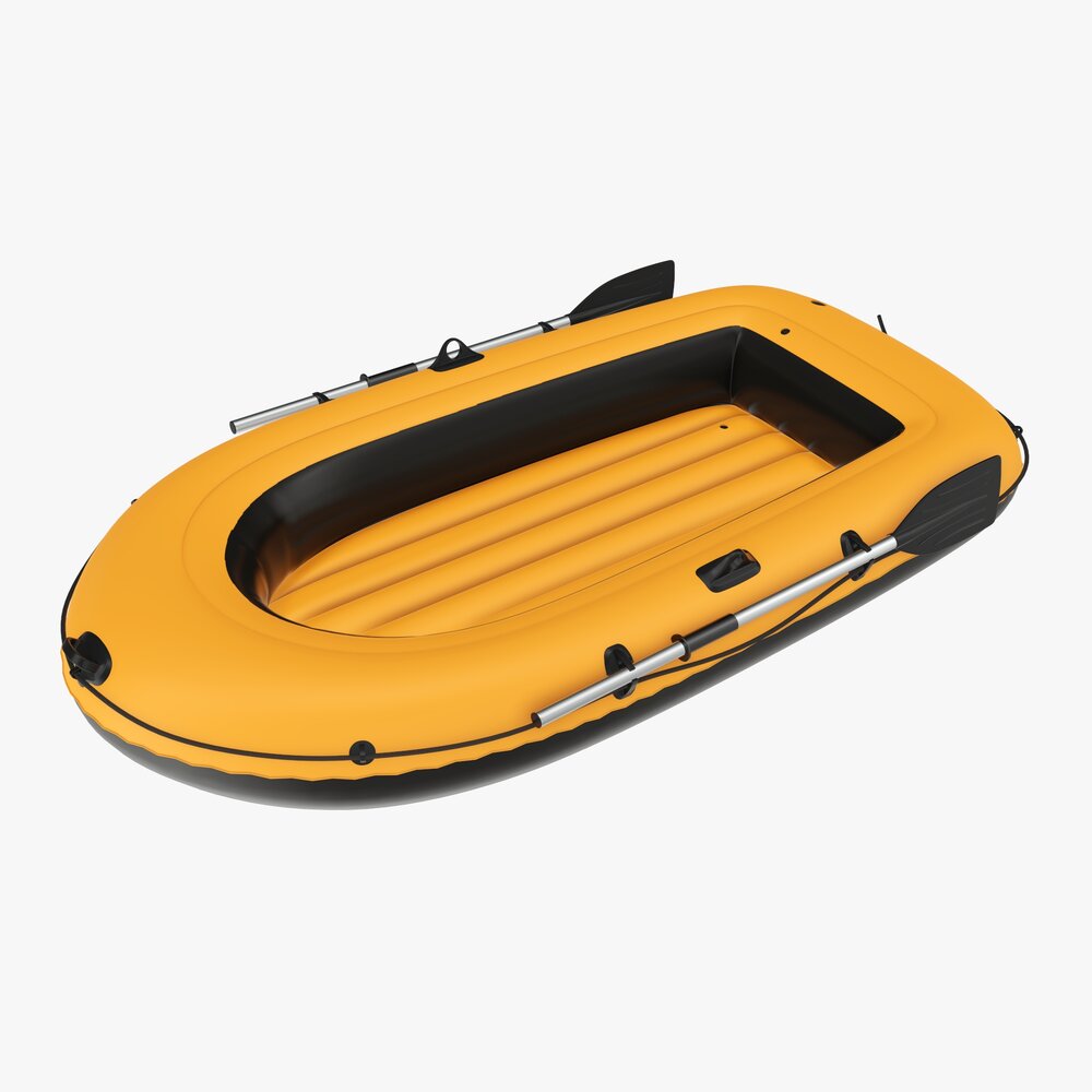 Inflatable Boat 04 V2 3D model - Download Rowboat on 3DModels.org