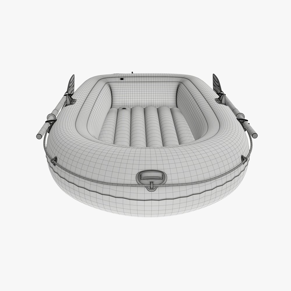 Inflatable Boat 04 V2 Modelo 3D - Descargar Barco de remos on 3DModels.org