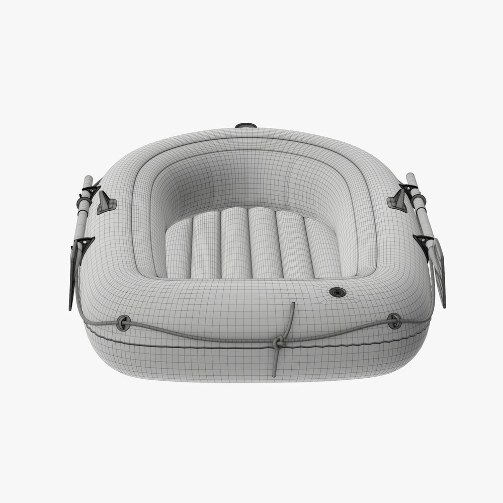 Inflatable Boat 04 V2 Modelo 3D - Descargar Barco de remos on 3DModels.org