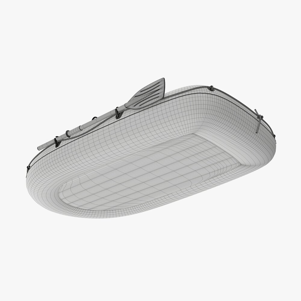 Inflatable Boat 04 V2 3D model - Download Rowboat on 3DModels.org