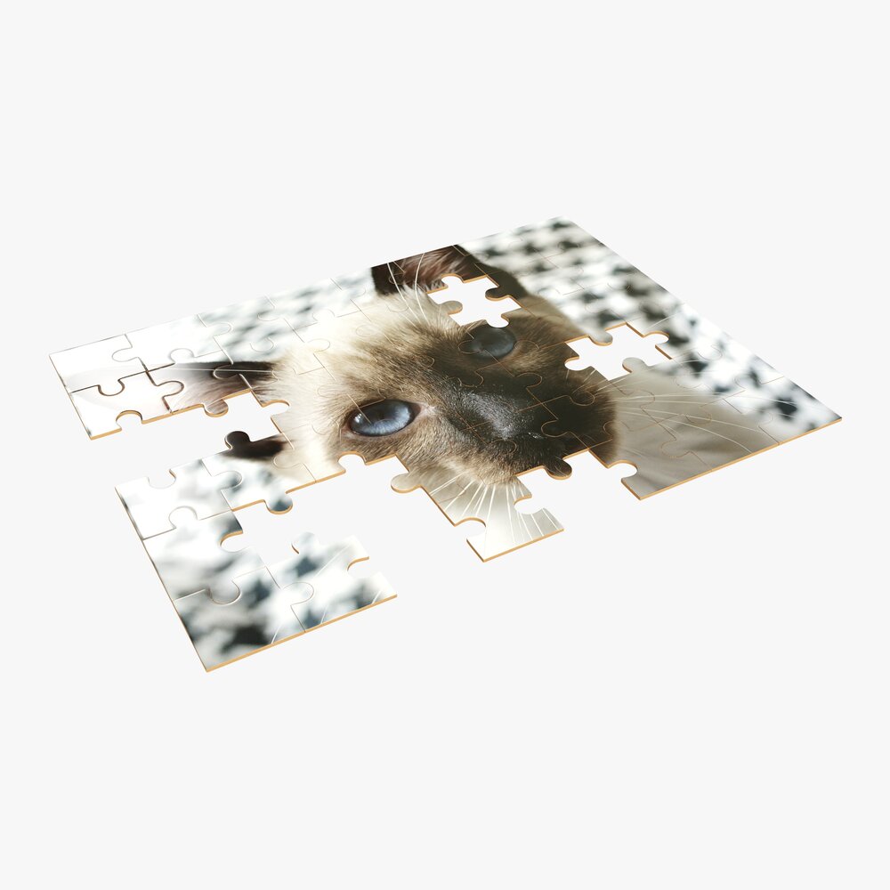 Jigsaw Puzzle 48 Pieces 3D model - Download Toys on 3DModels.org
