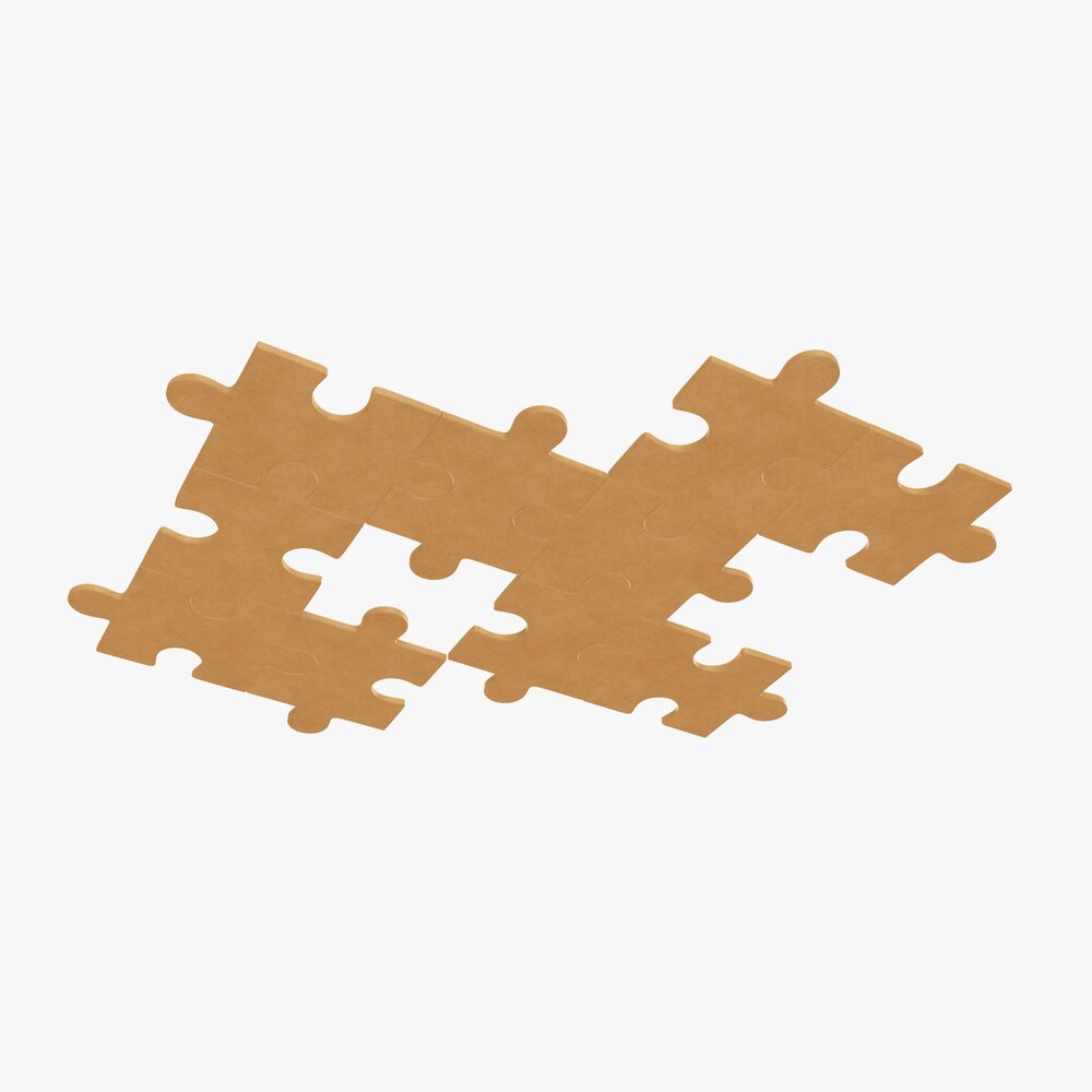 Jigsaw Puzzle 48 Pieces 3D model - Download Toys on 3DModels.org