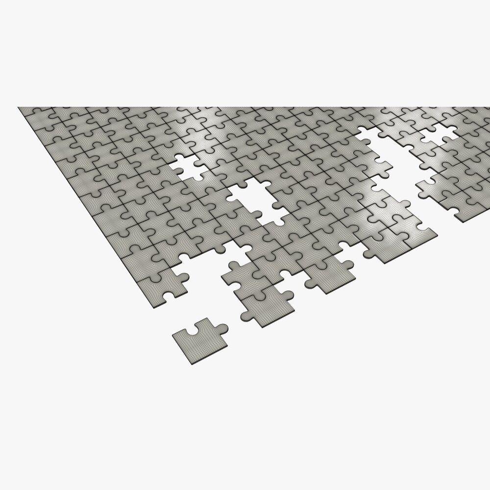 Jigsaw Puzzle 280 Pieces 3D model - Download Toys on 3DModels.org