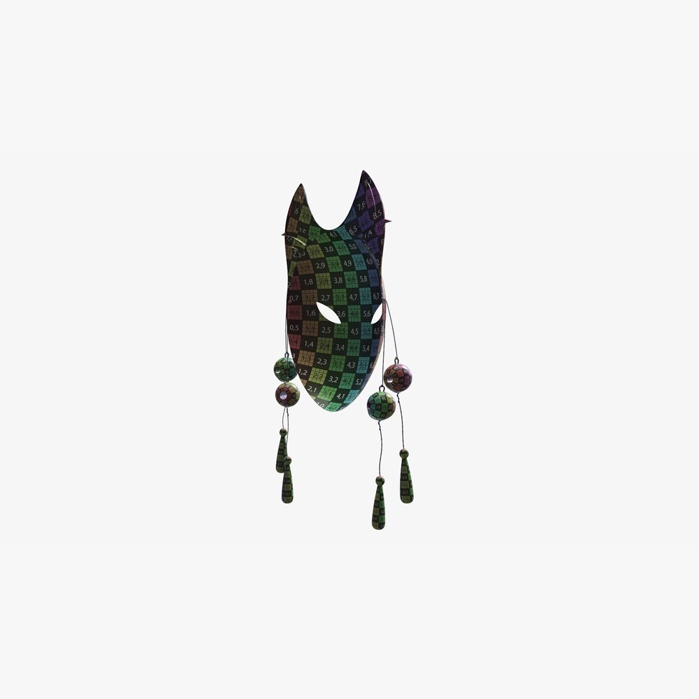 Kitsune Demon Fox Mask 3D model - Download Accessories on 3DModels.org