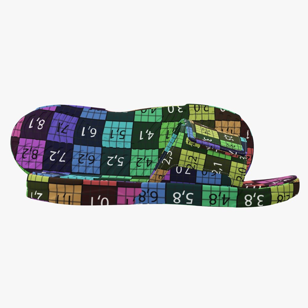 Mens Slides Footwear Sandals 01 V2 3D model - Download Shoes on ...