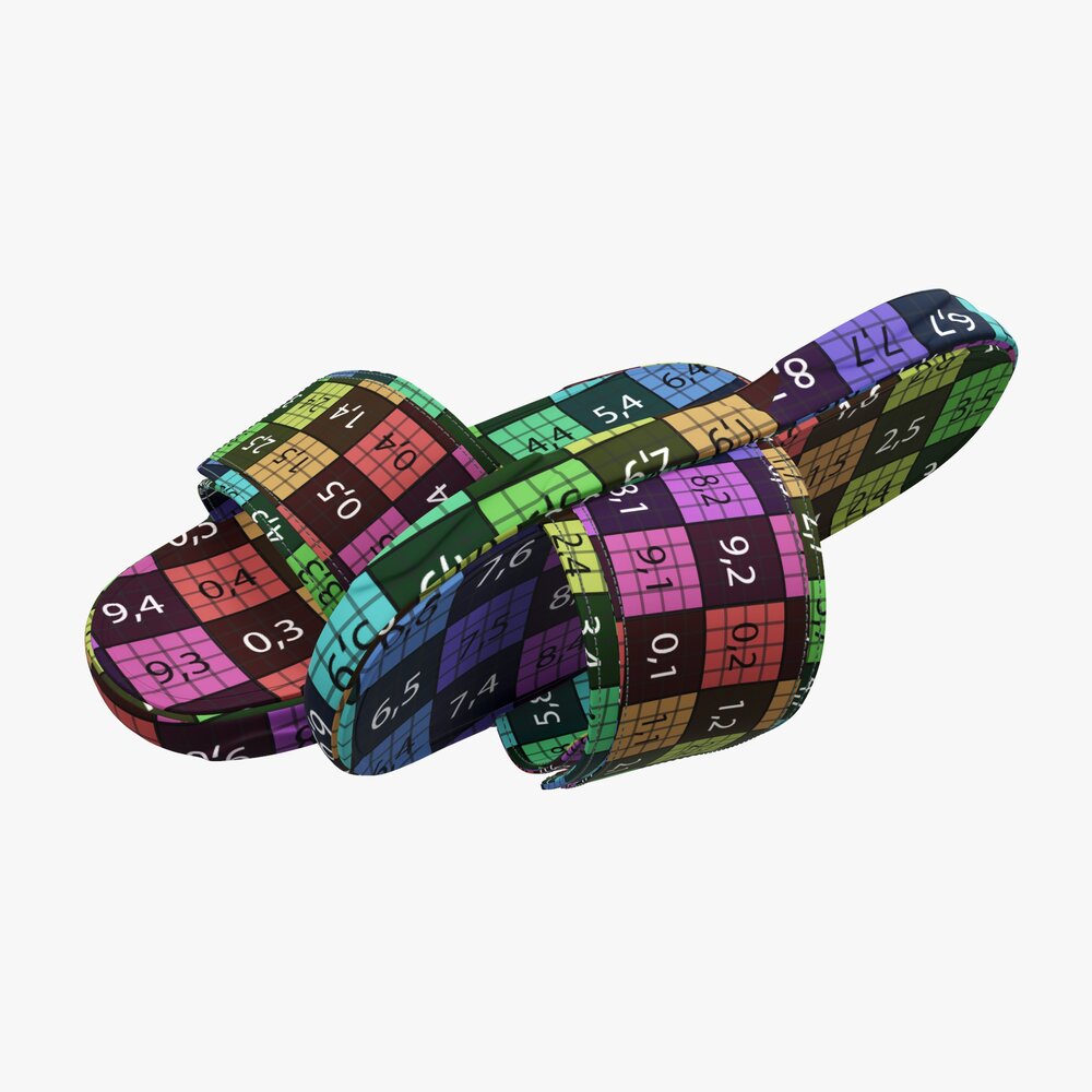 Mens Slides Footwear Sandals 01 V2 3D model - Download Shoes on ...