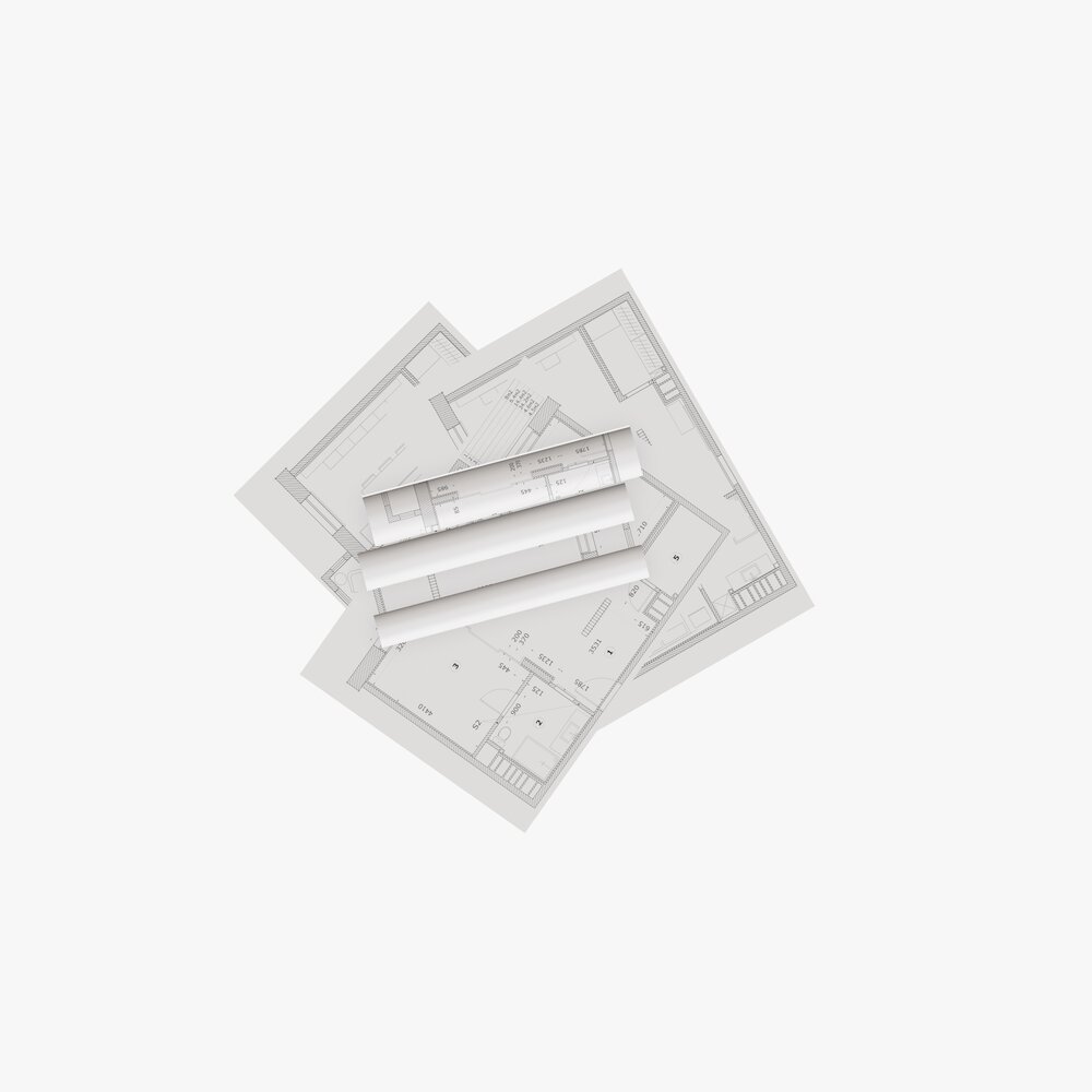 Paper Sheets And Scrolls 01 3D model - Download Stationery on 3DModels.org