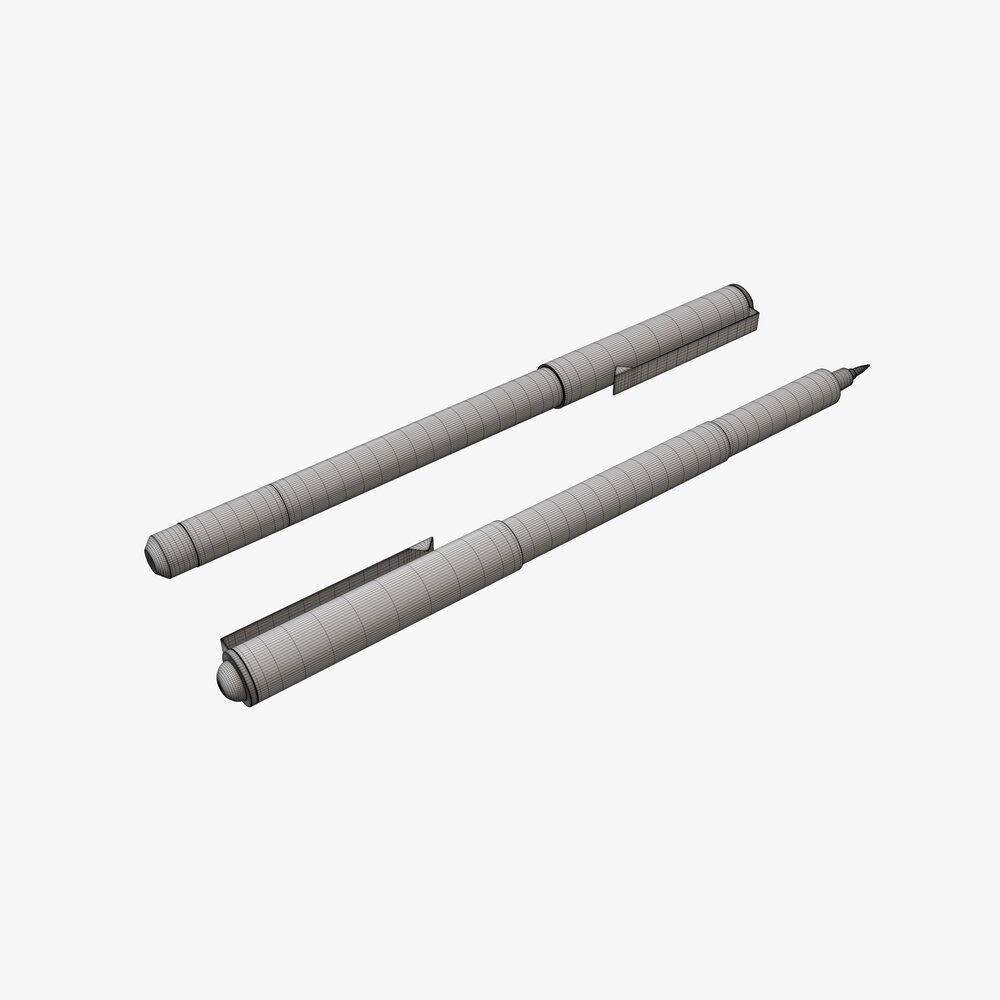 Roller Ball Pen 3D model - Download Stationery on 3DModels.org