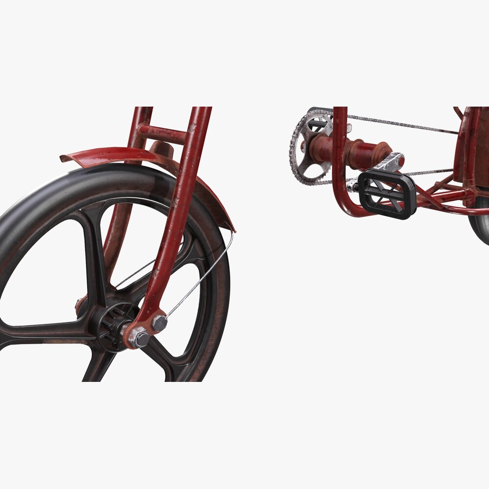 Stylized Vintage Bicycle 3D model - Download Bicycle on 3DModels.org