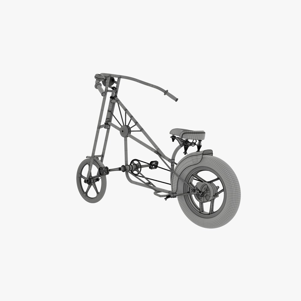 Stylized Vintage Bicycle 3D model - Download Bicycle on 3DModels.org