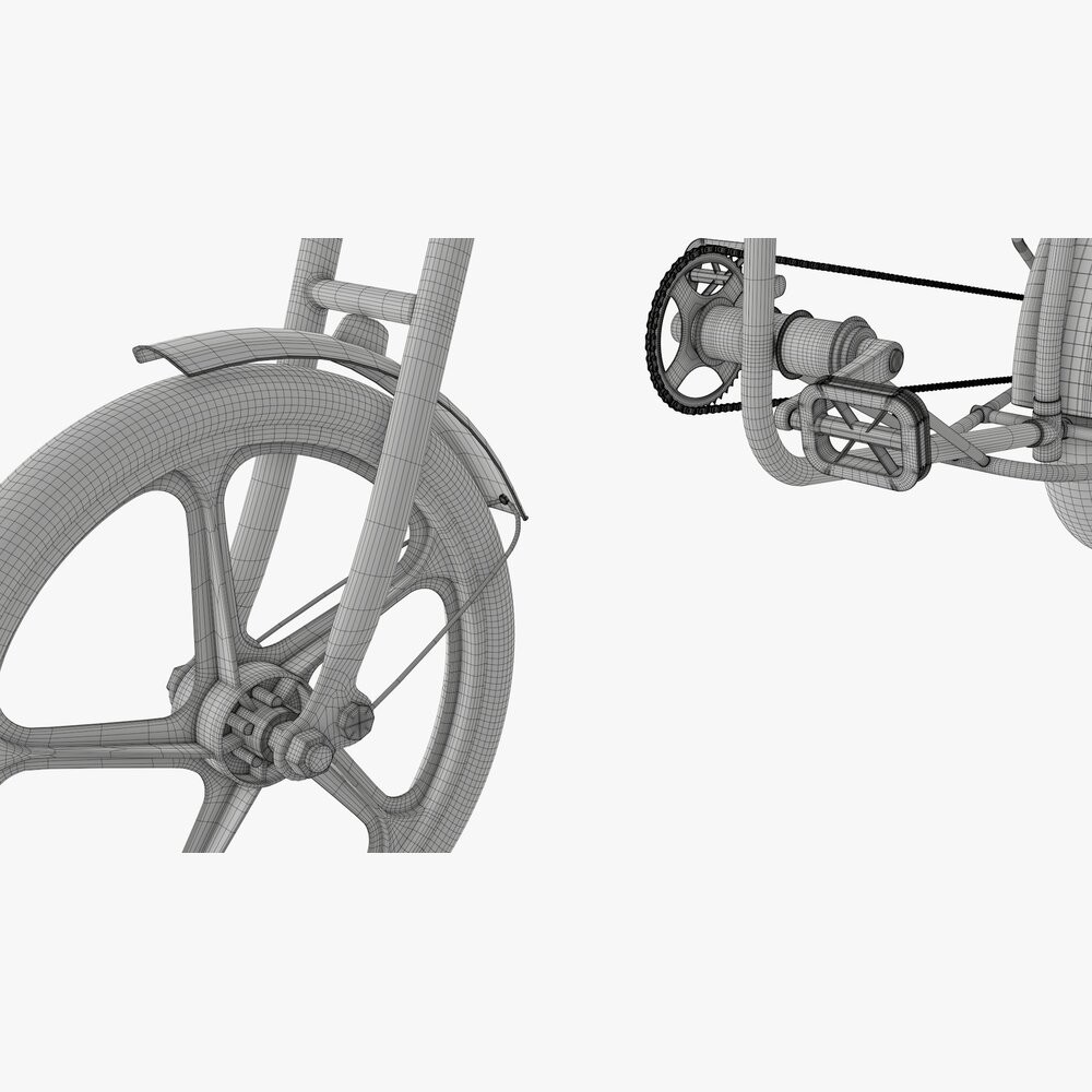Stylized Vintage Bicycle 3D model - Download Bicycle on 3DModels.org