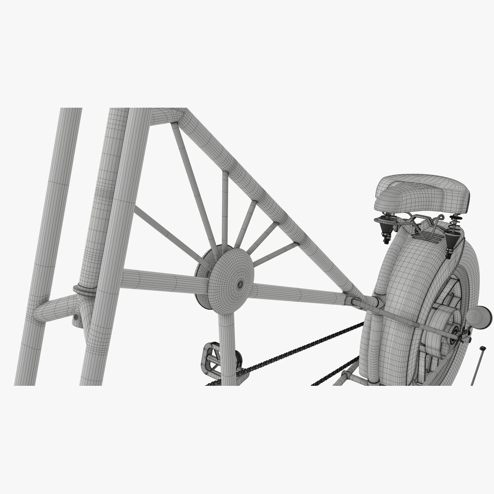 Stylized Vintage Bicycle 3D model - Download Bicycle on 3DModels.org