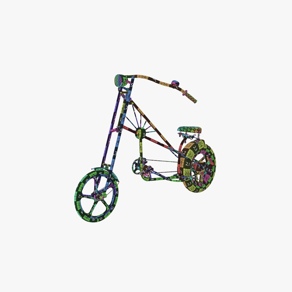 Stylized Vintage Bicycle 3D model - Download Bicycle on 3DModels.org
