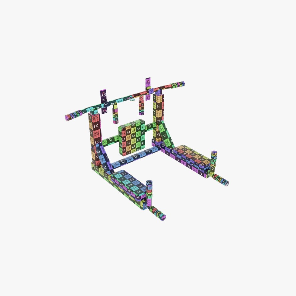 Universal Pull-Up Bar 3D model - Download Sports Equipment on 3DModels.org