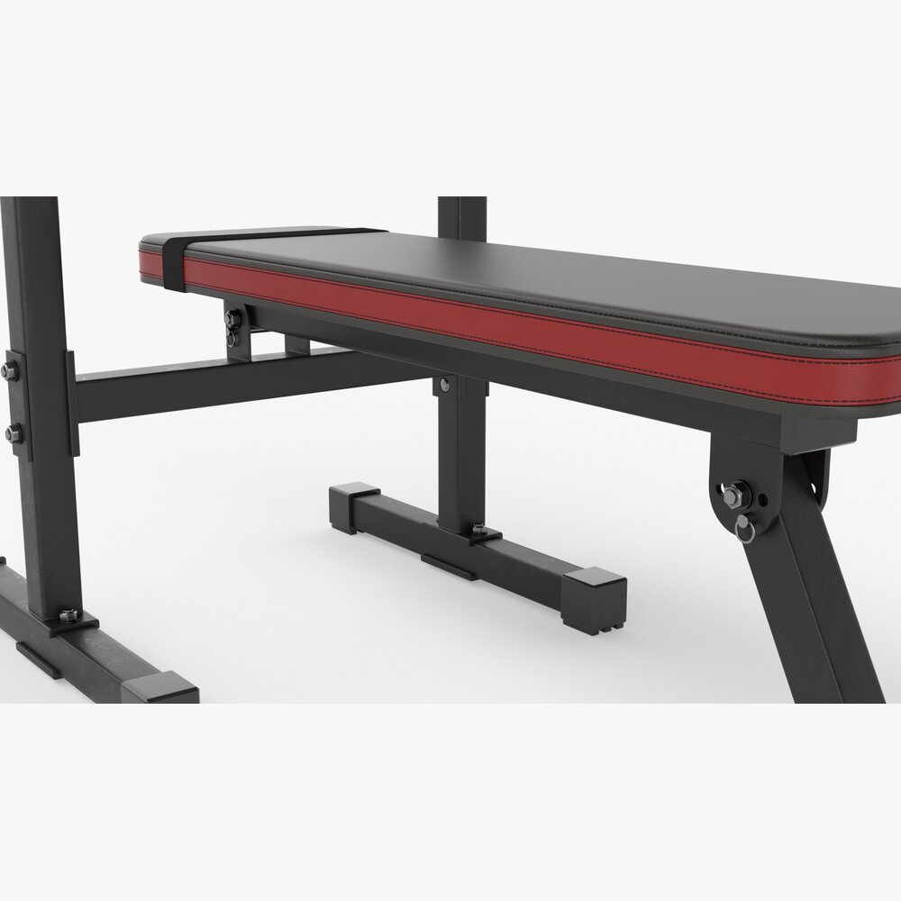 Adjustable Weight Bench Dip Station 3D model - Download Sports ...