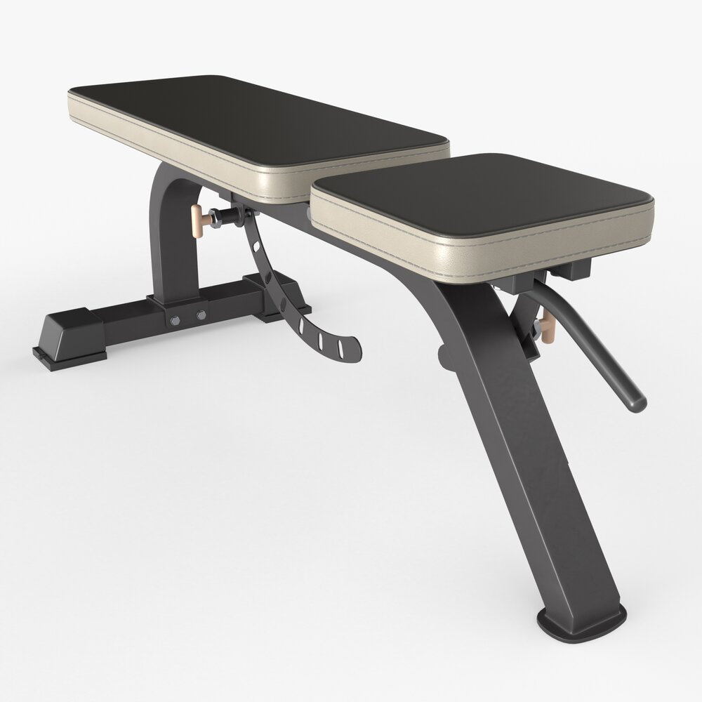 Adjustable Weight Flat Bench 01 3D model - Download Sports Equipment on ...