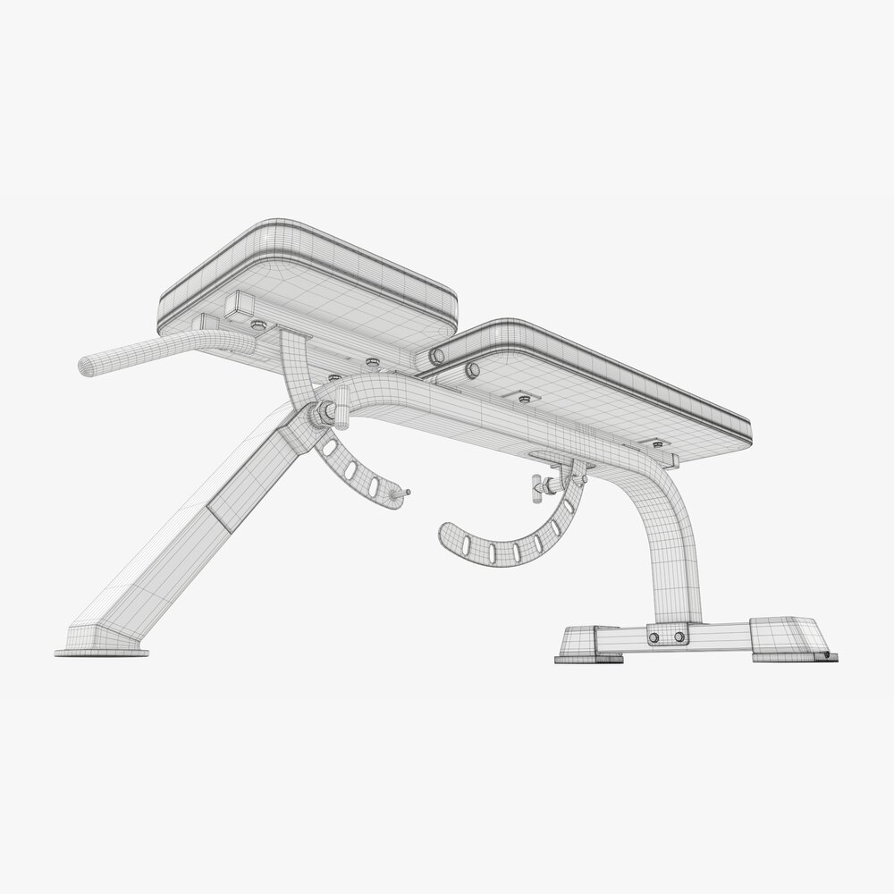 Adjustable Weight Flat Bench 01 3D model - Download Sports Equipment on ...
