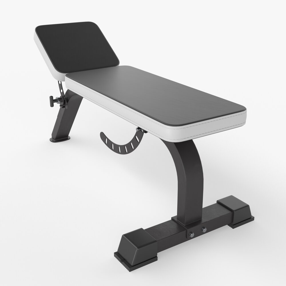 Adjustable Weight Flat Bench 02 3D model - Download Sports Equipment on ...