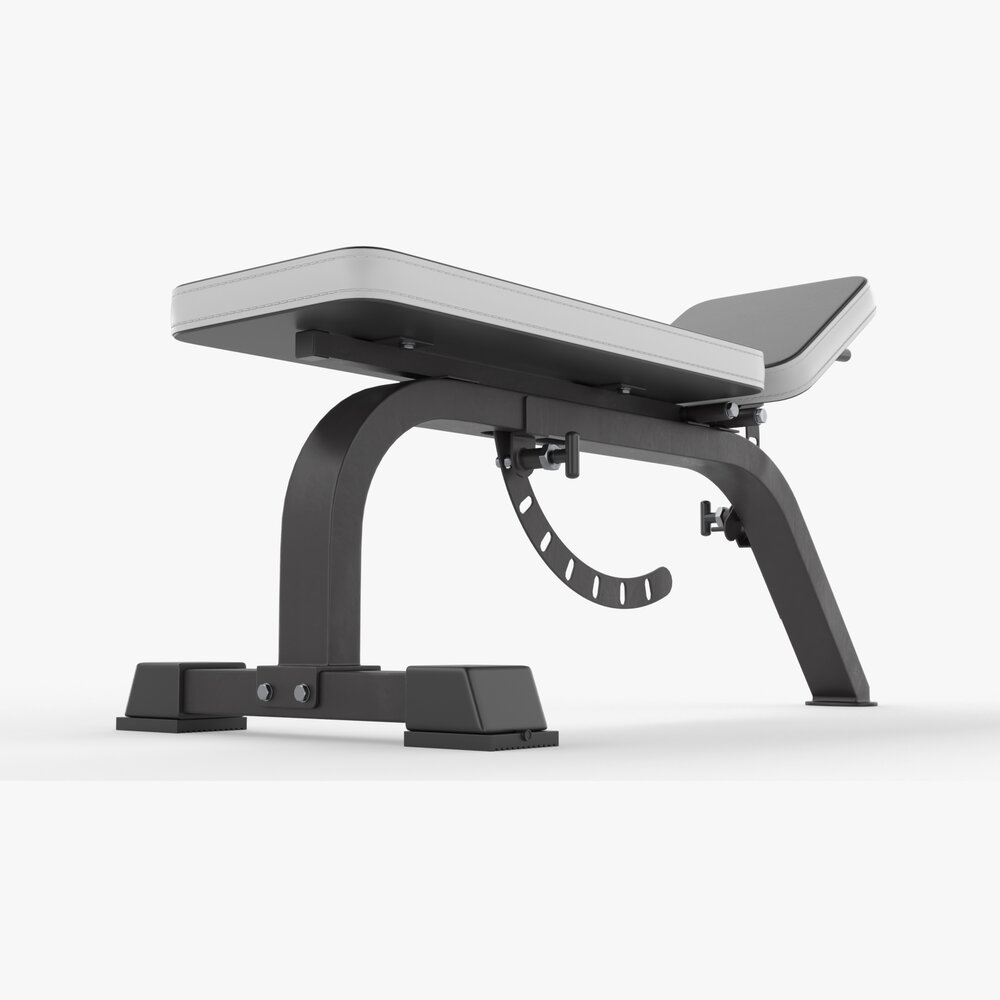 Adjustable Weight Flat Bench 02 3D model - Download Sports Equipment on ...