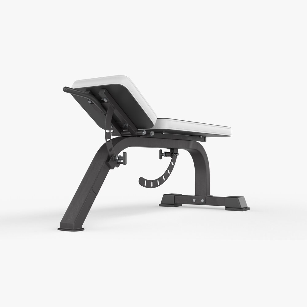 Adjustable Weight Flat Bench 02 3D model - Download Sports Equipment on ...