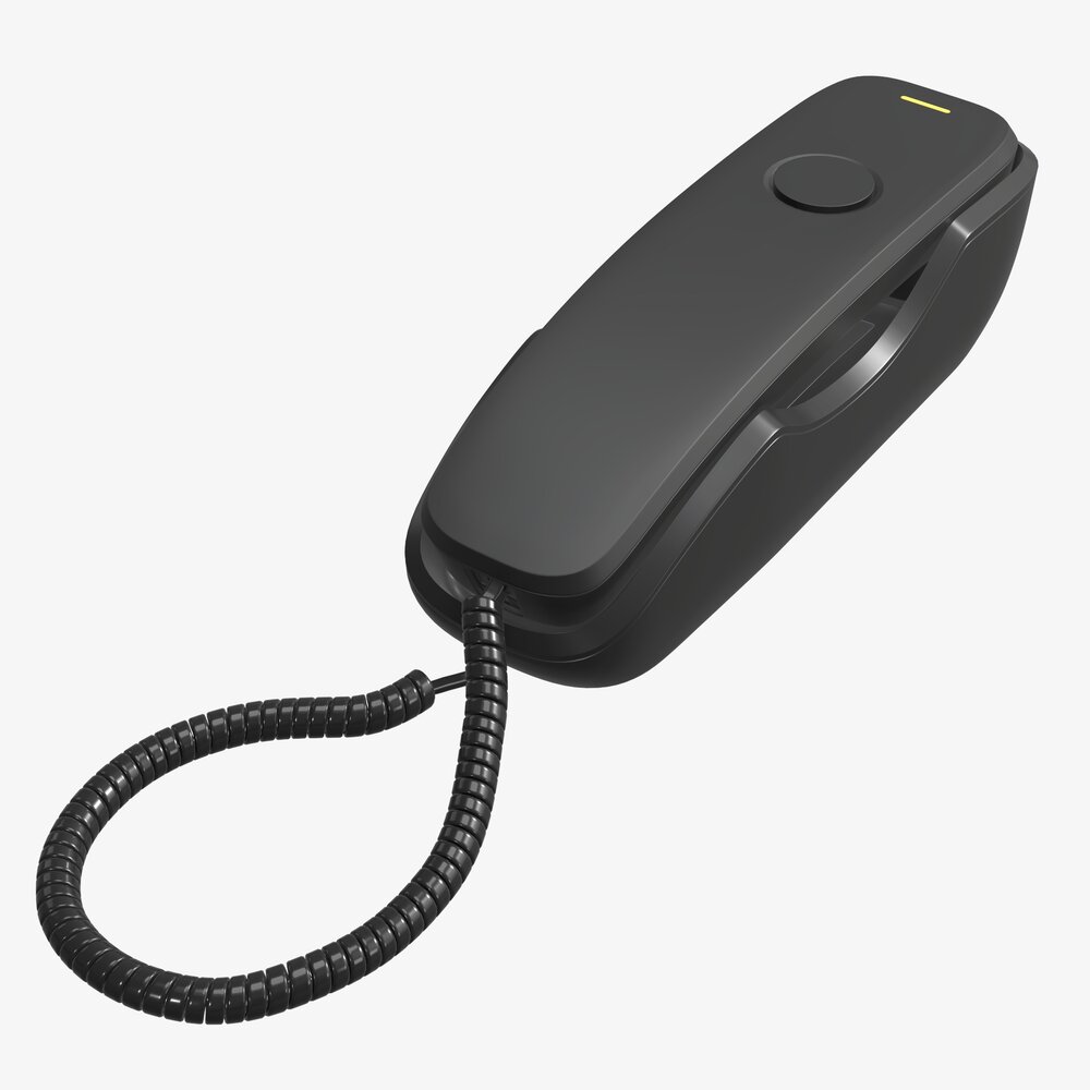 Compact Corded Phone 3D model - Download Phones on 3DModels.org