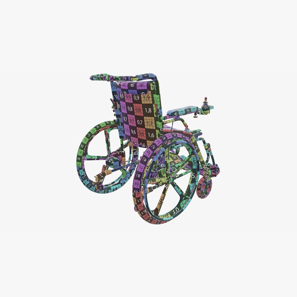 Hybrid Manual And Power Wheelchair 3D model - Download Medical ...