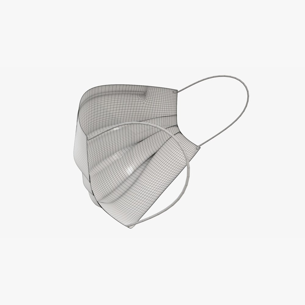 Medical Surgical Mask On Face 3D model - Download Medical Equipment on ...