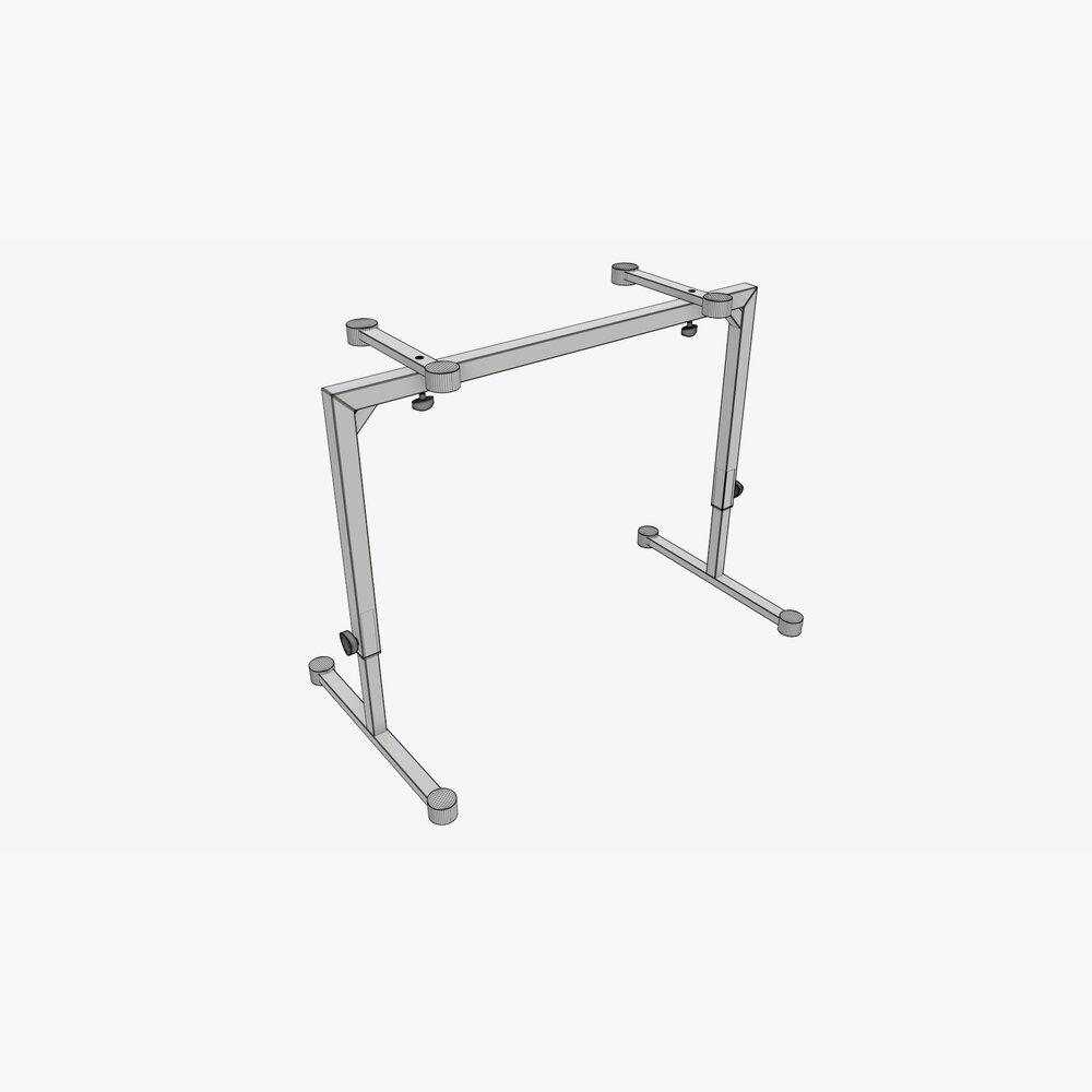 Music Keyboard Stand 01 3D model - Download Musical Instruments on ...