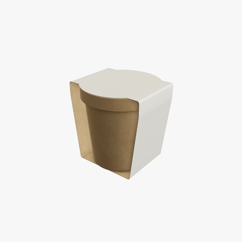 Paper Tube Packaging With Wrapping 3D model - Download Mockup on ...