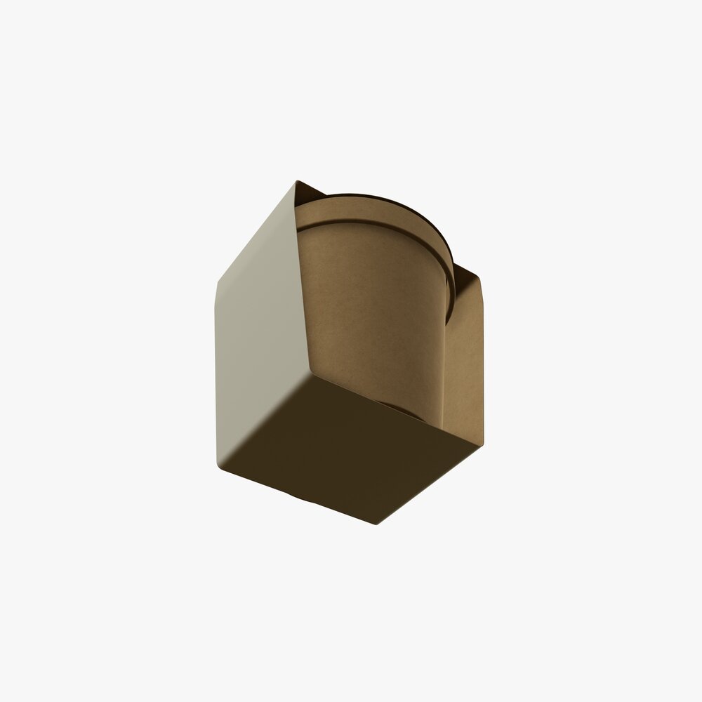 Paper Tube Packaging With Wrapping 3D model - Download Mockup on ...