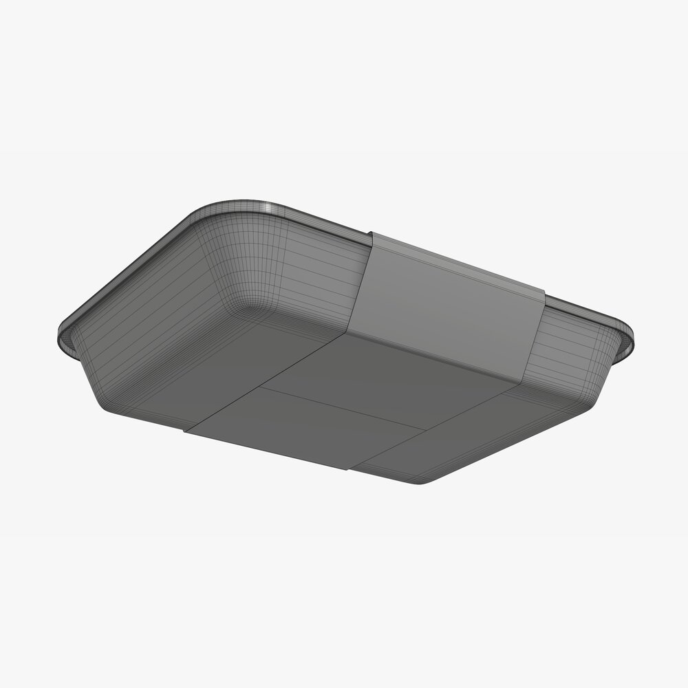 Plastic Food Container Box Tray With Label Mockup 04 3D model ...
