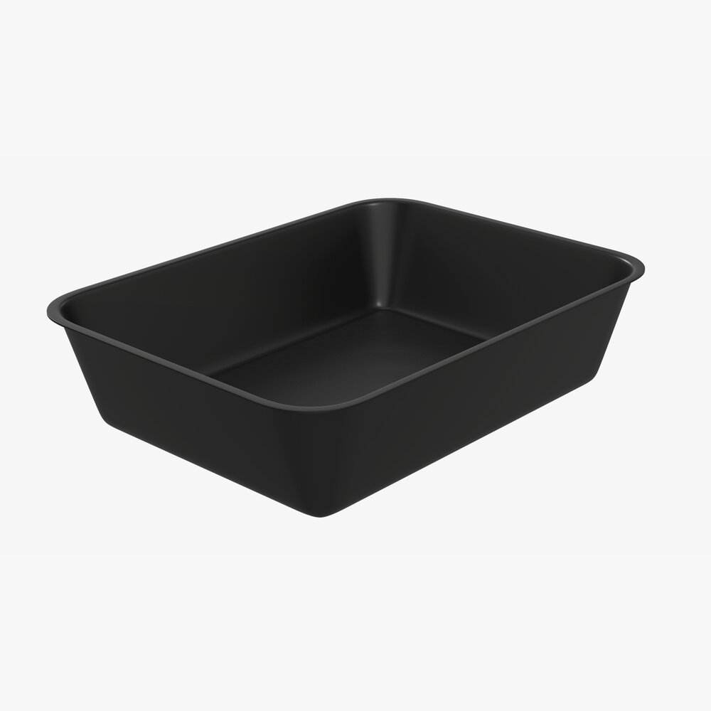 Plastic Food Container Box Tray With Label Mockup 05 3D model ...