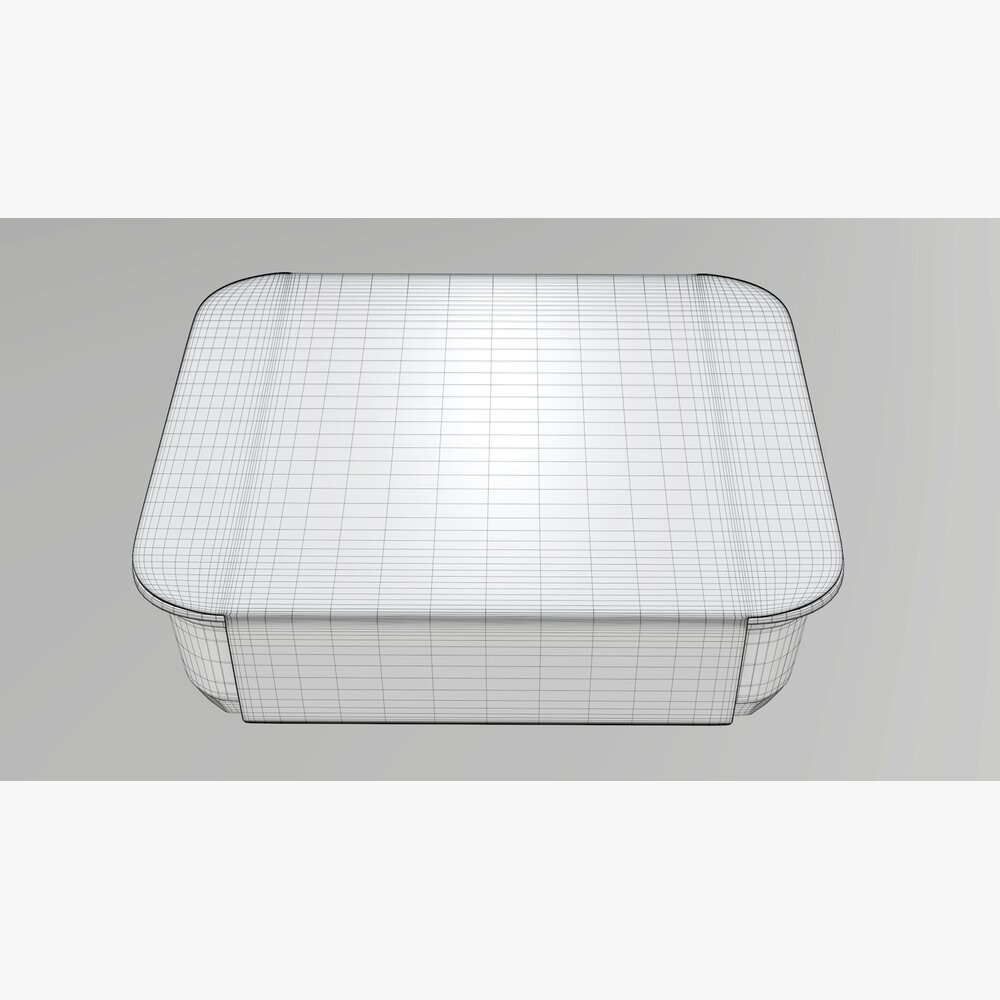 Plastic Food Container Box Tray With Label Mockup 15 3D model ...