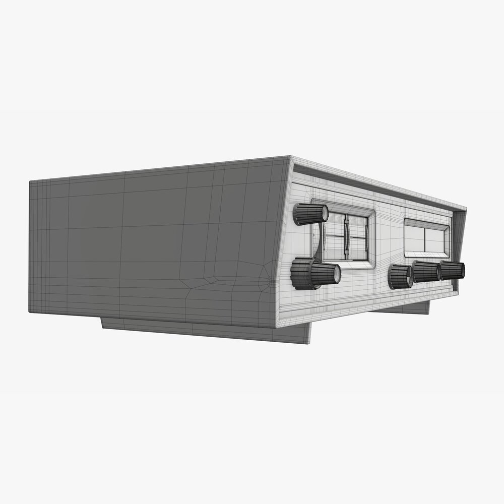 Radio Alarm Clock 3D model - Download Audio Devices on 3DModels.org