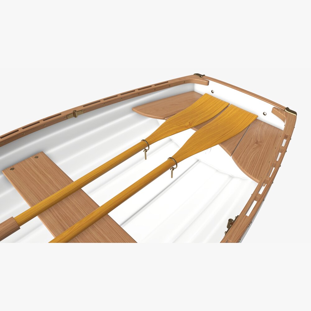 Rowing Boat Traditional 03 V1 3D model - Download Rowboat on 3DModels.org