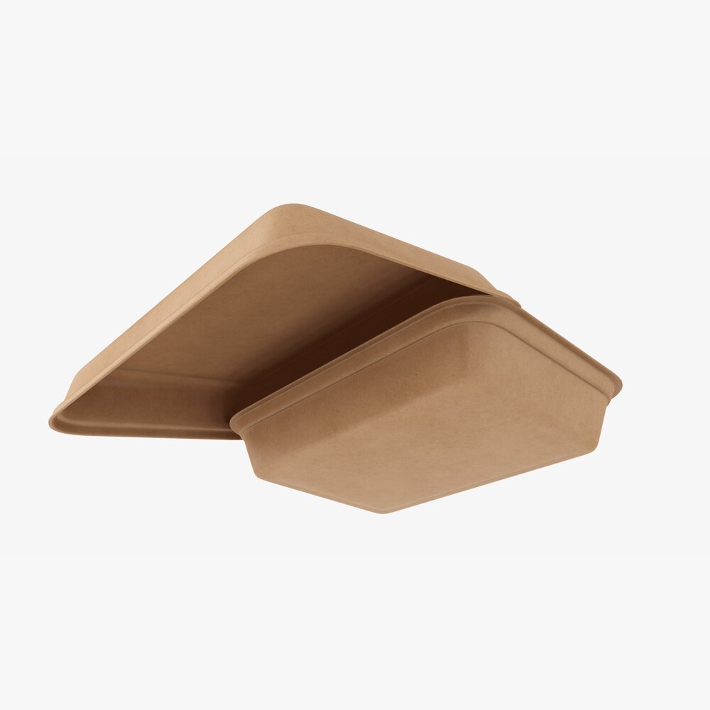 Take-out Lunch Cardboard Box 01 3D model - Download Mockup on 3DModels.org