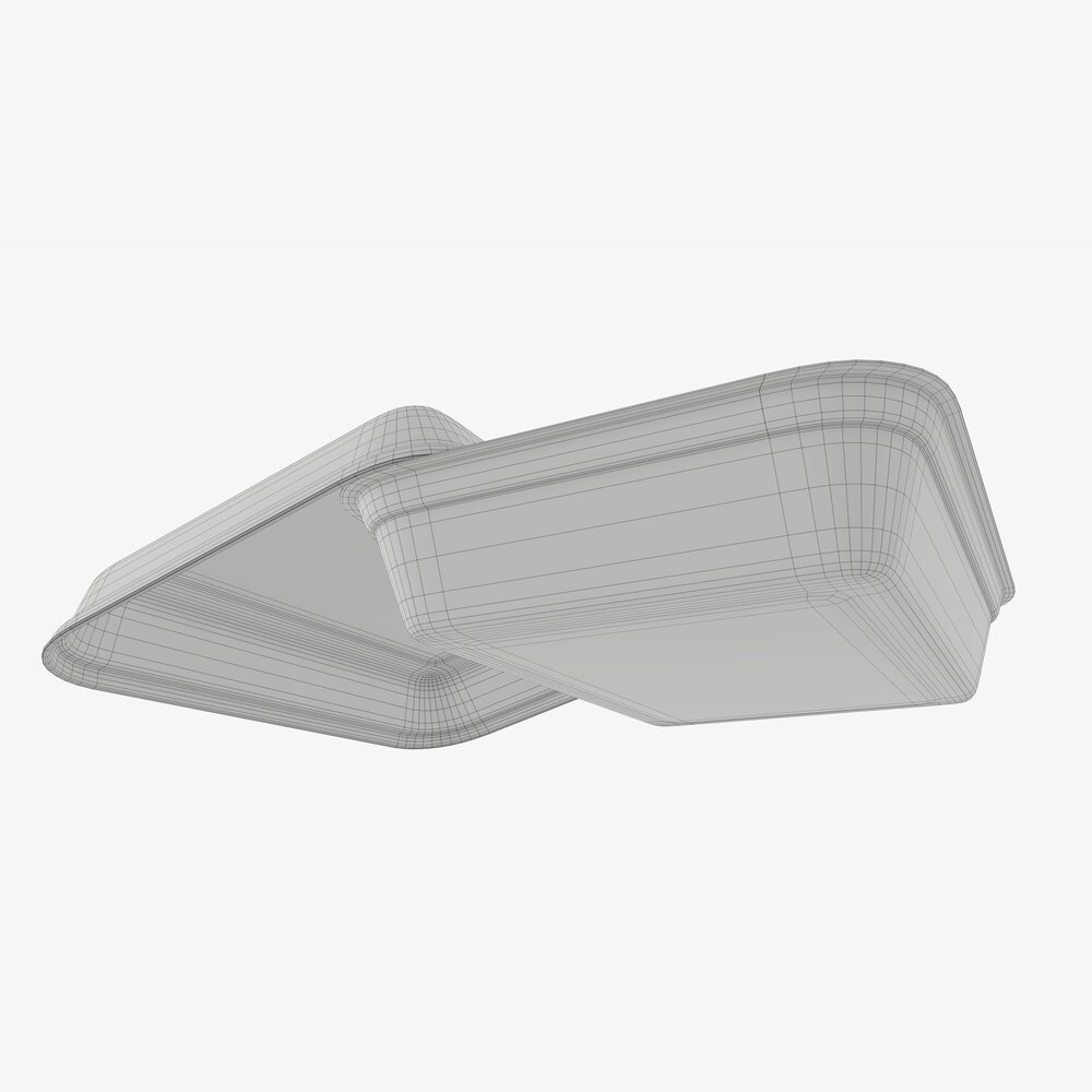 Take-out Lunch Polystyrene Box 06 3D model - Download Mockup on ...