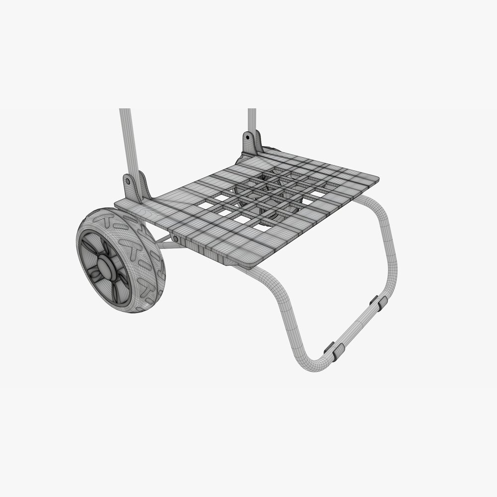 Utility Foldable Cart 3D model - Download Tools on 3DModels.org