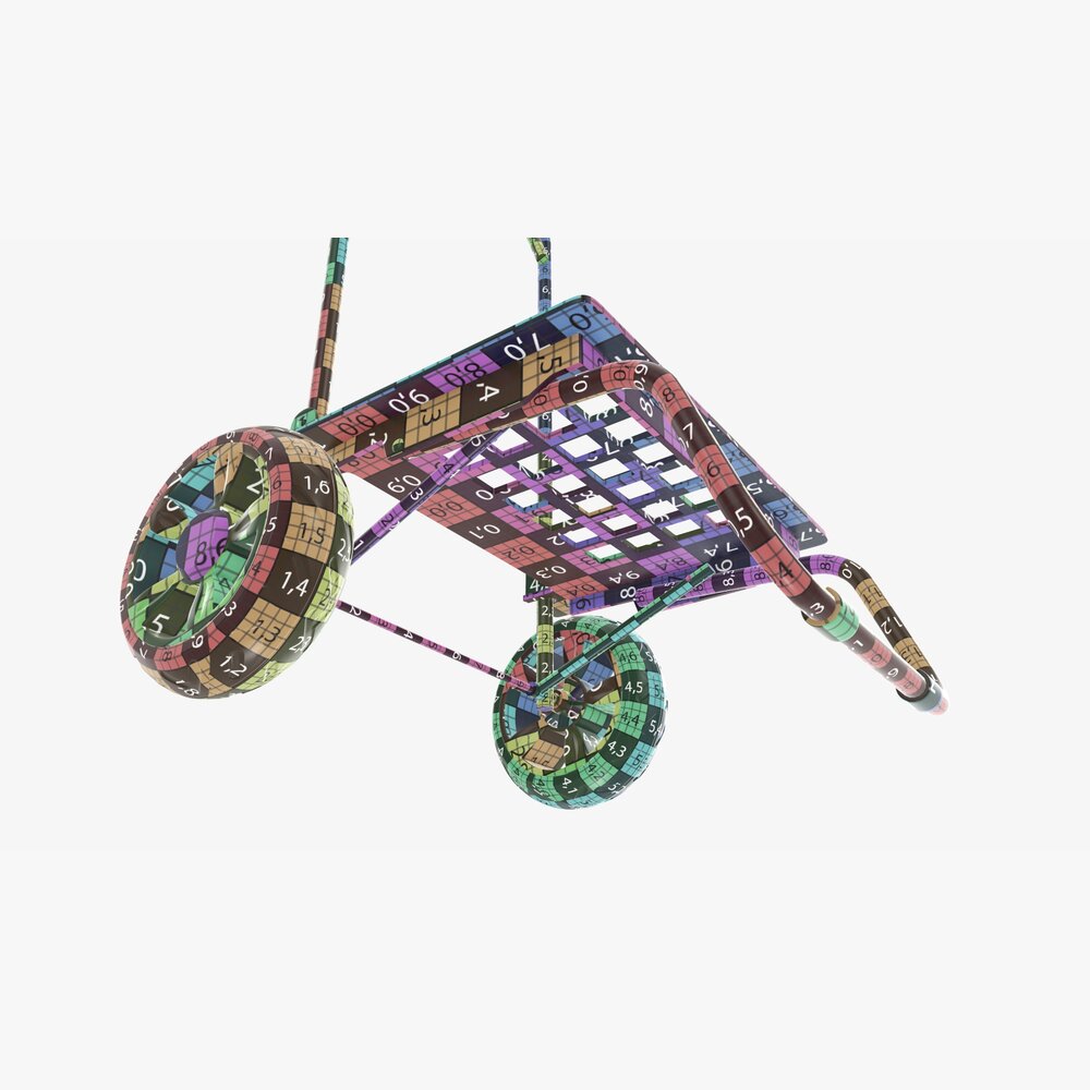 Utility Foldable Cart 3D model - Download Tools on 3DModels.org