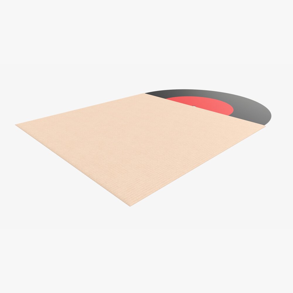 Vintage Vinyl LP Record Inside Cardboard Sleeve 3D model - Download ...