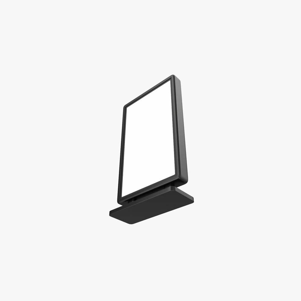 Double-Sided Freestanding Digital Signage Display with Black Frame 3D ...