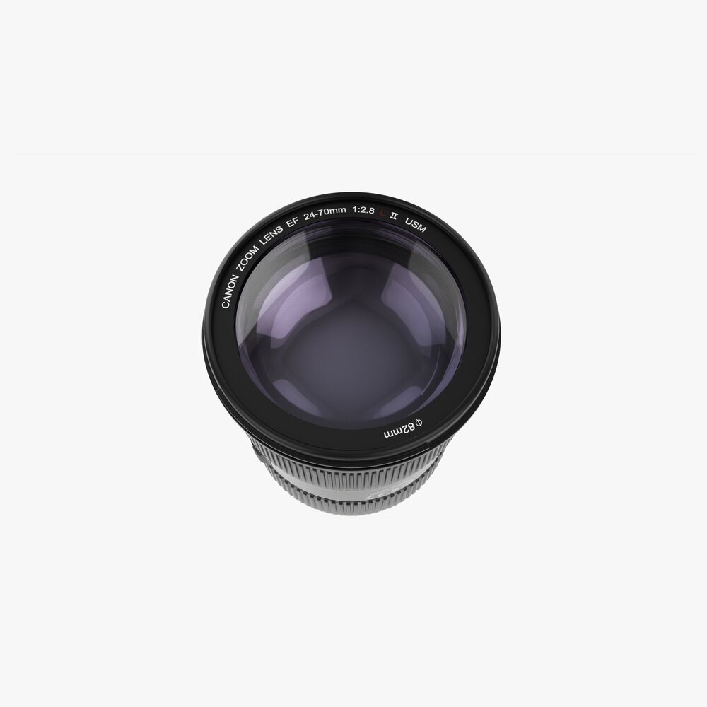 Canon DSLR EF 24-70mm USM Lens 3D model - Download Photo camera on ...