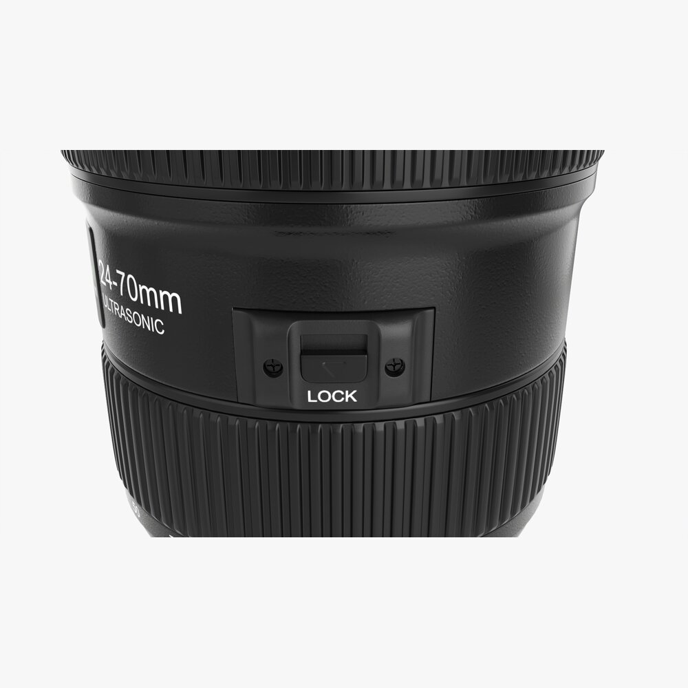 Canon DSLR EF 24-70mm USM Lens 3D model - Download Photo camera on ...