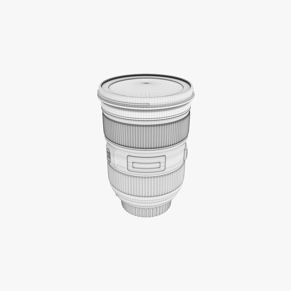 캐논 DSLR EF 24-70mm USM 렌즈 3D 모델 - 다운로드 사진기 on 3DModels.org